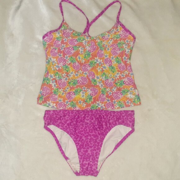 Speedo | Swim | Speedo 2 Pc Swimsuit Tropical Pineapple Bikini ...
